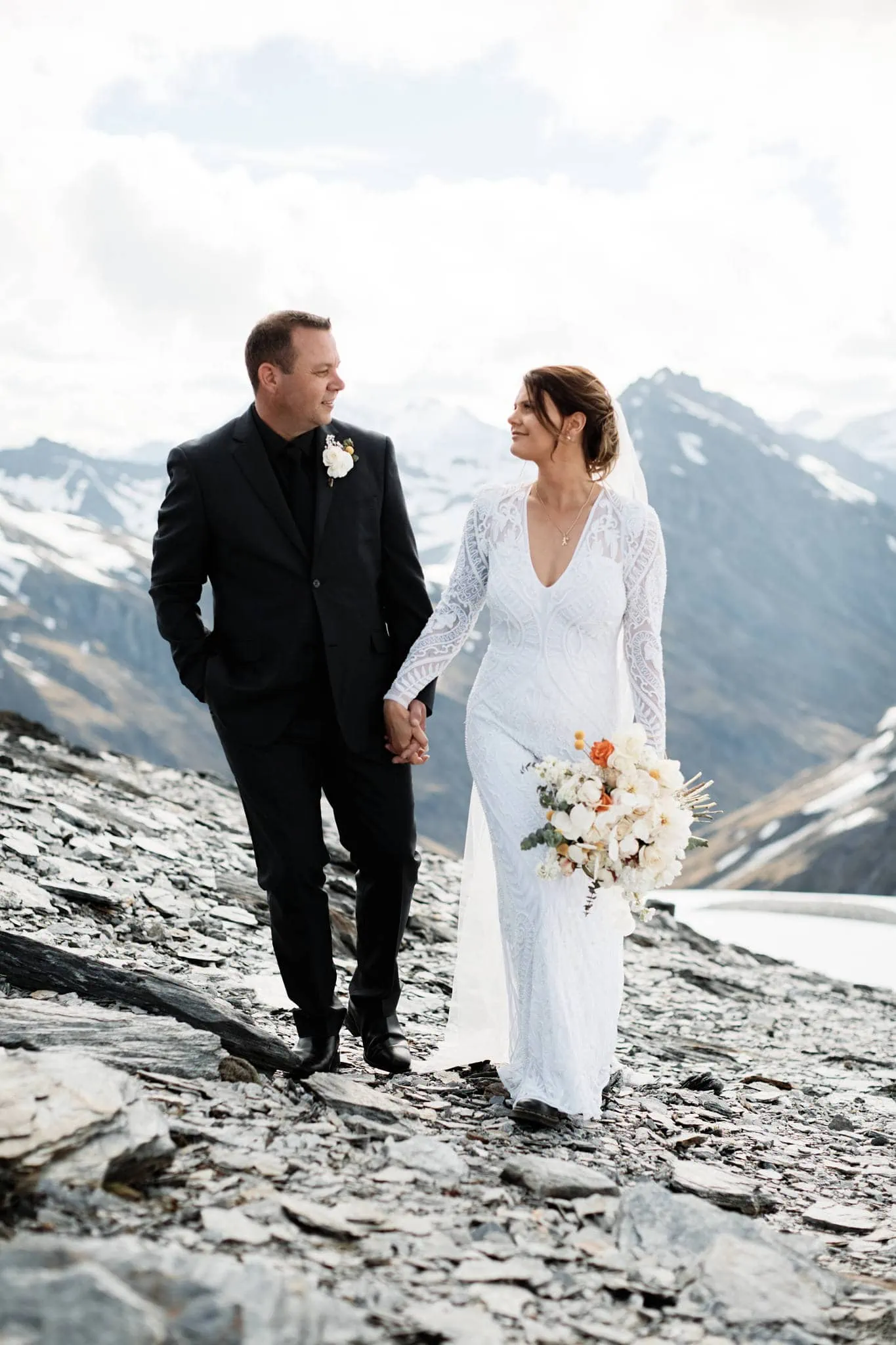 Sophie and Gert | Coromandel Peak Heli Elopement Wedding - Elopement ...